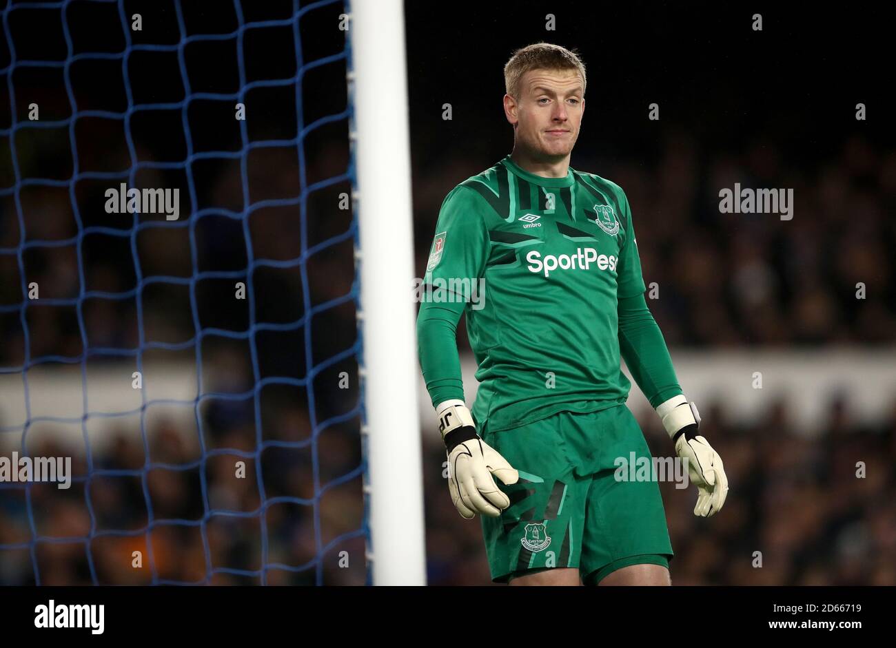 Everton goalkeeper Jordan Pickford Stock Photo - Alamy