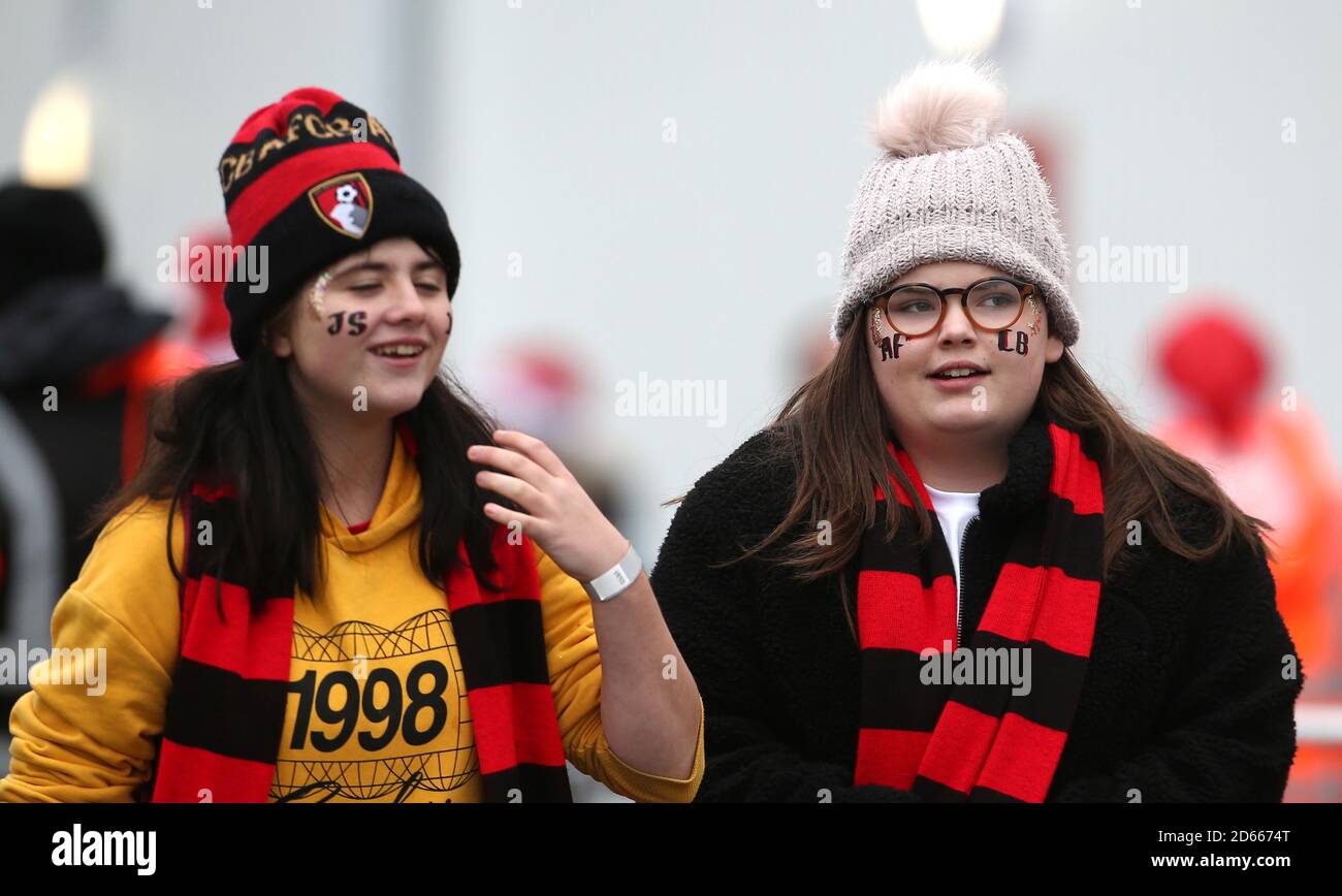 Bournemouth fans arrive Stock Photo - Alamy