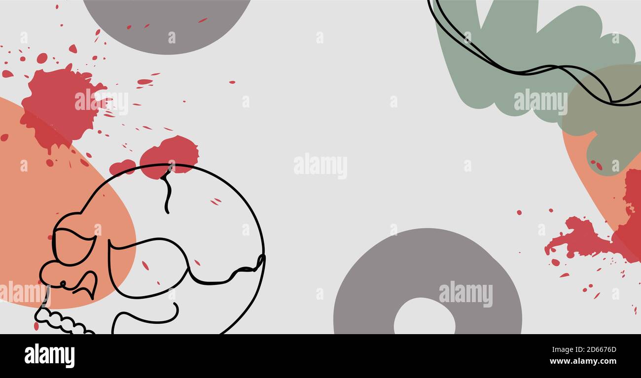 Scull illustration Stock Vector Images - Alamy