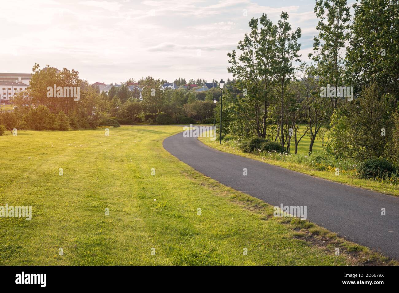 Sun lit footpath hi-res stock photography and images - Alamy
