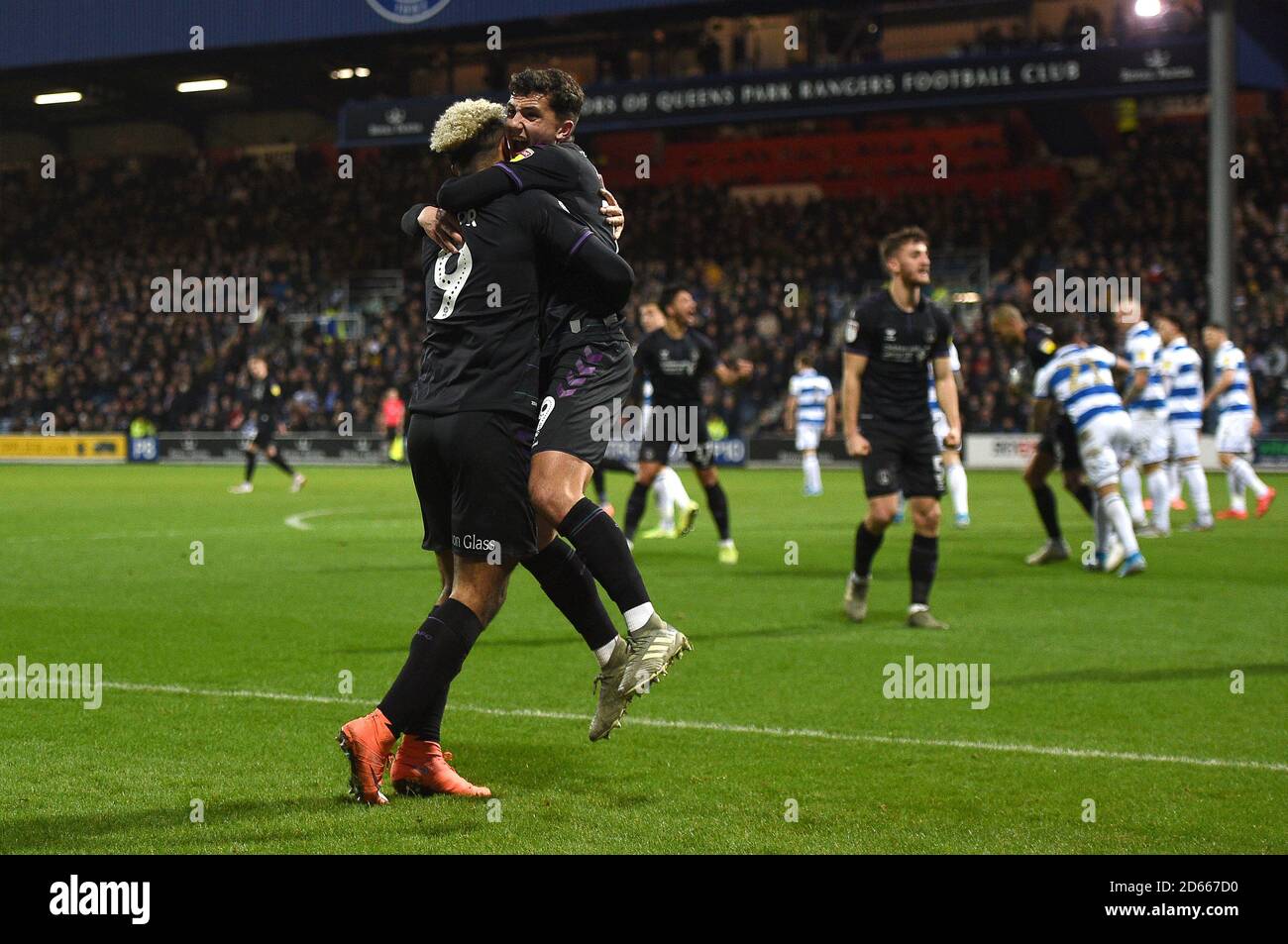 Charlton Athletic's Albie Morgan celebrates as his effort is touched in ...
