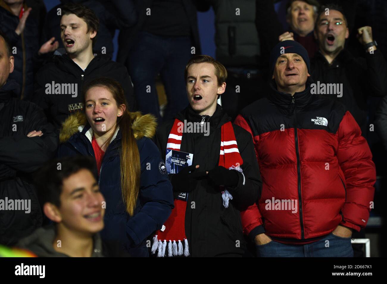 Charlton Athletic fans celebrate Stock Photo - Alamy