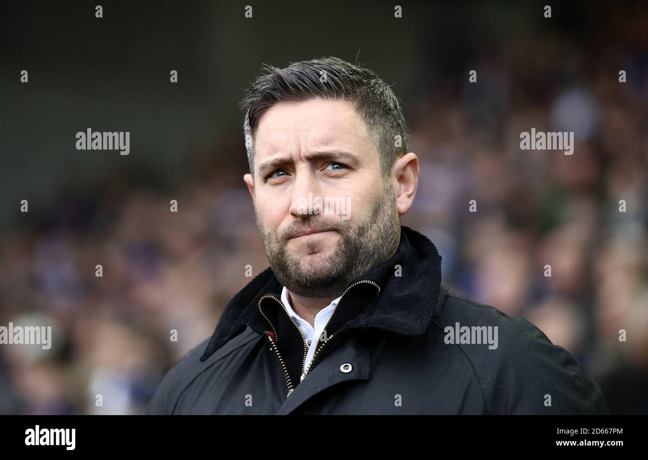 Bristol City manager Lee Johnson before kick-off Stock Photo - Alamy