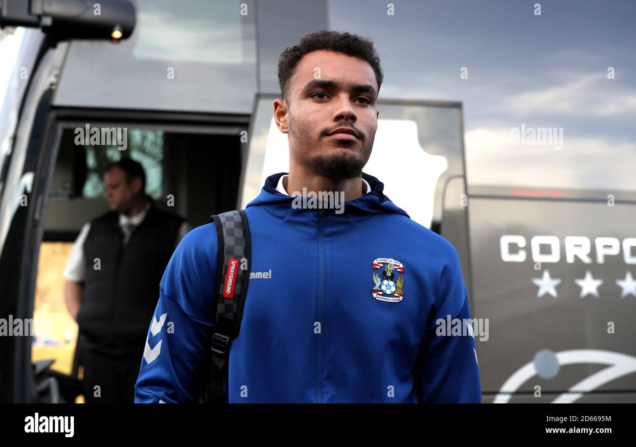 Coventry City's Josh Pask arrives ahead of the match Stock Photo - Alamy
