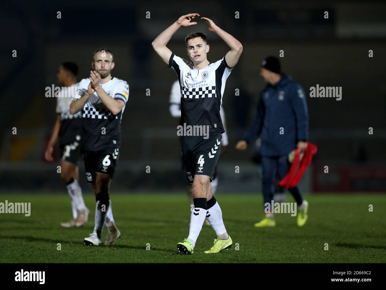 Coventry City's Michael Rose celebrates after the final whistle Stock ...