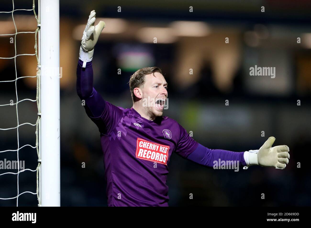 Wycombe Wanderers goalkeeper Ryan Allsop during the match Stock Photo ...