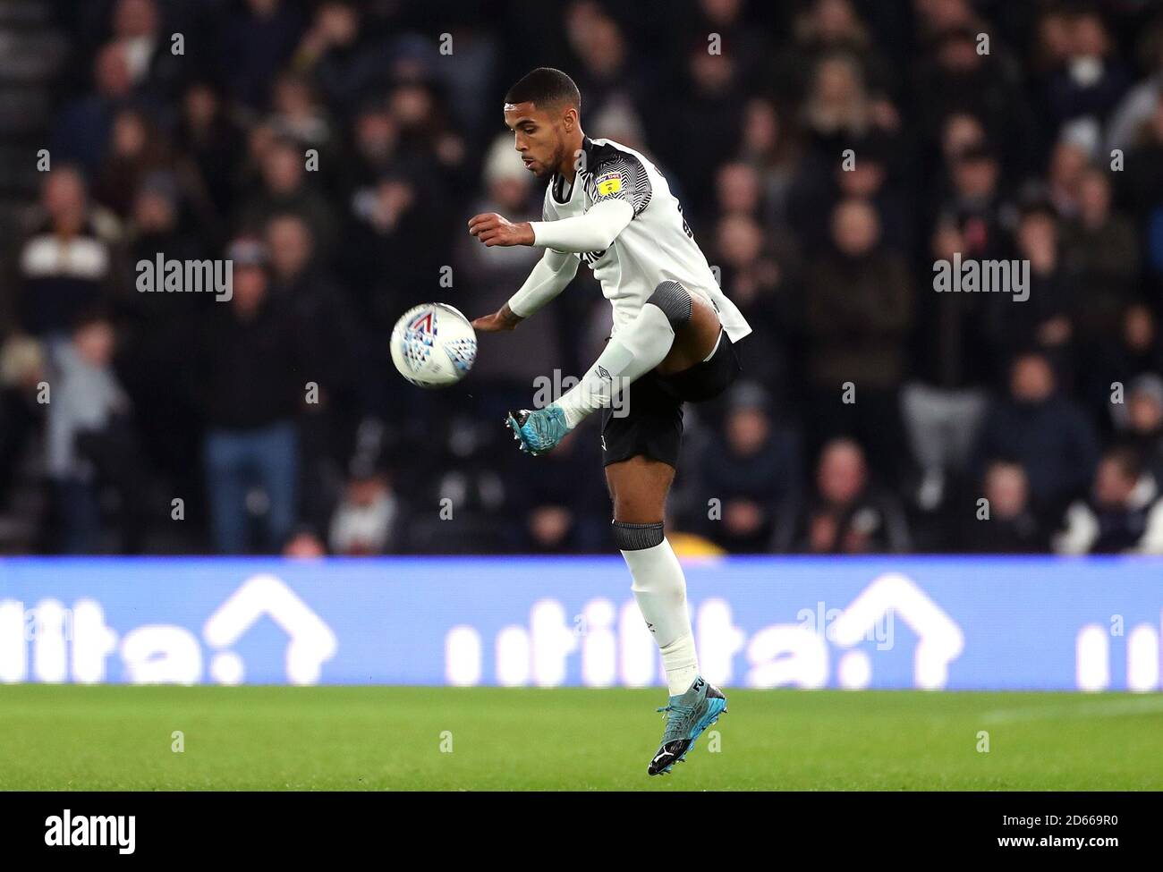 Derby County's Max Lowe Stock Photo - Alamy