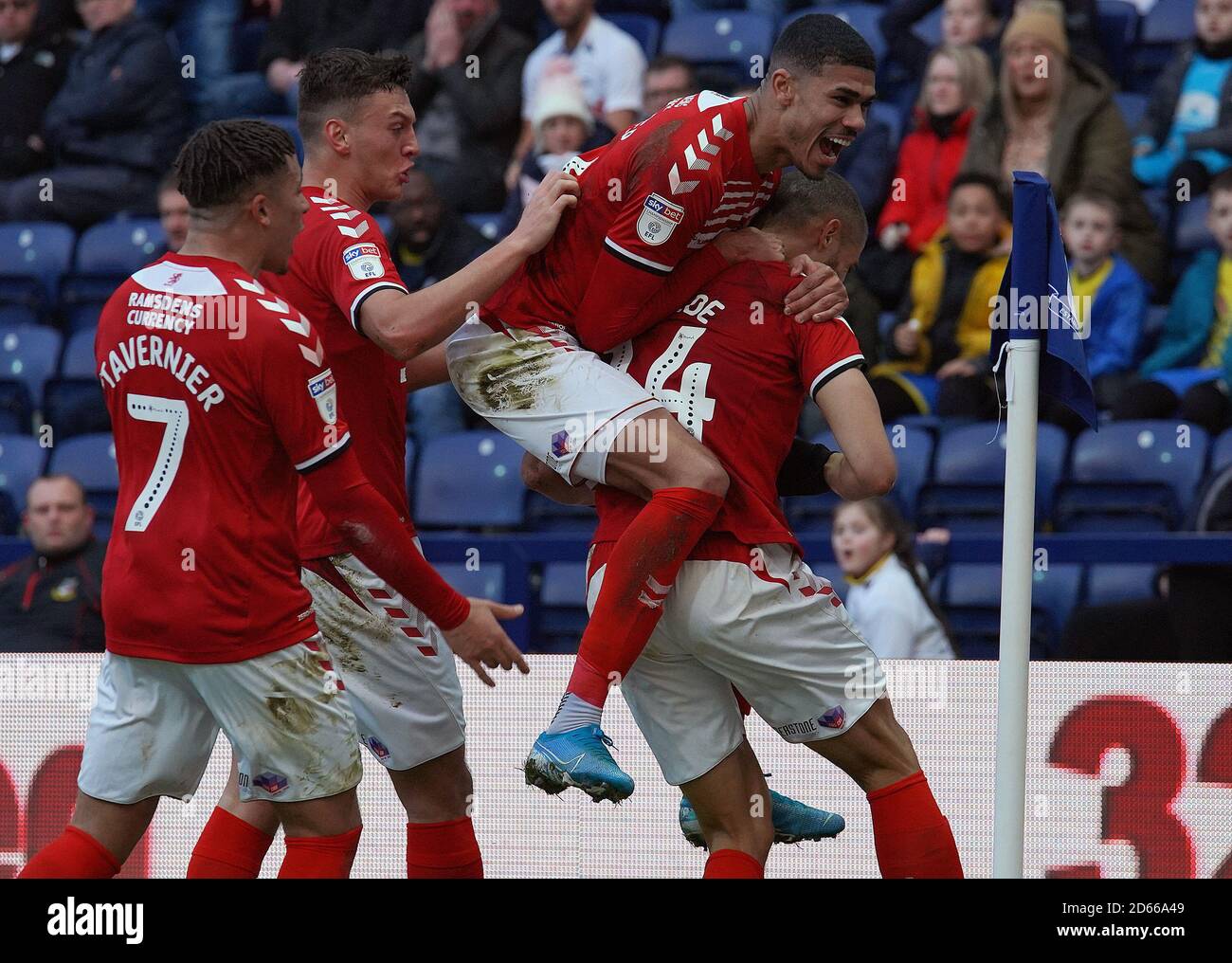 Middlesbroughs rudy gestede celebrates scoring hi-res stock photography ...