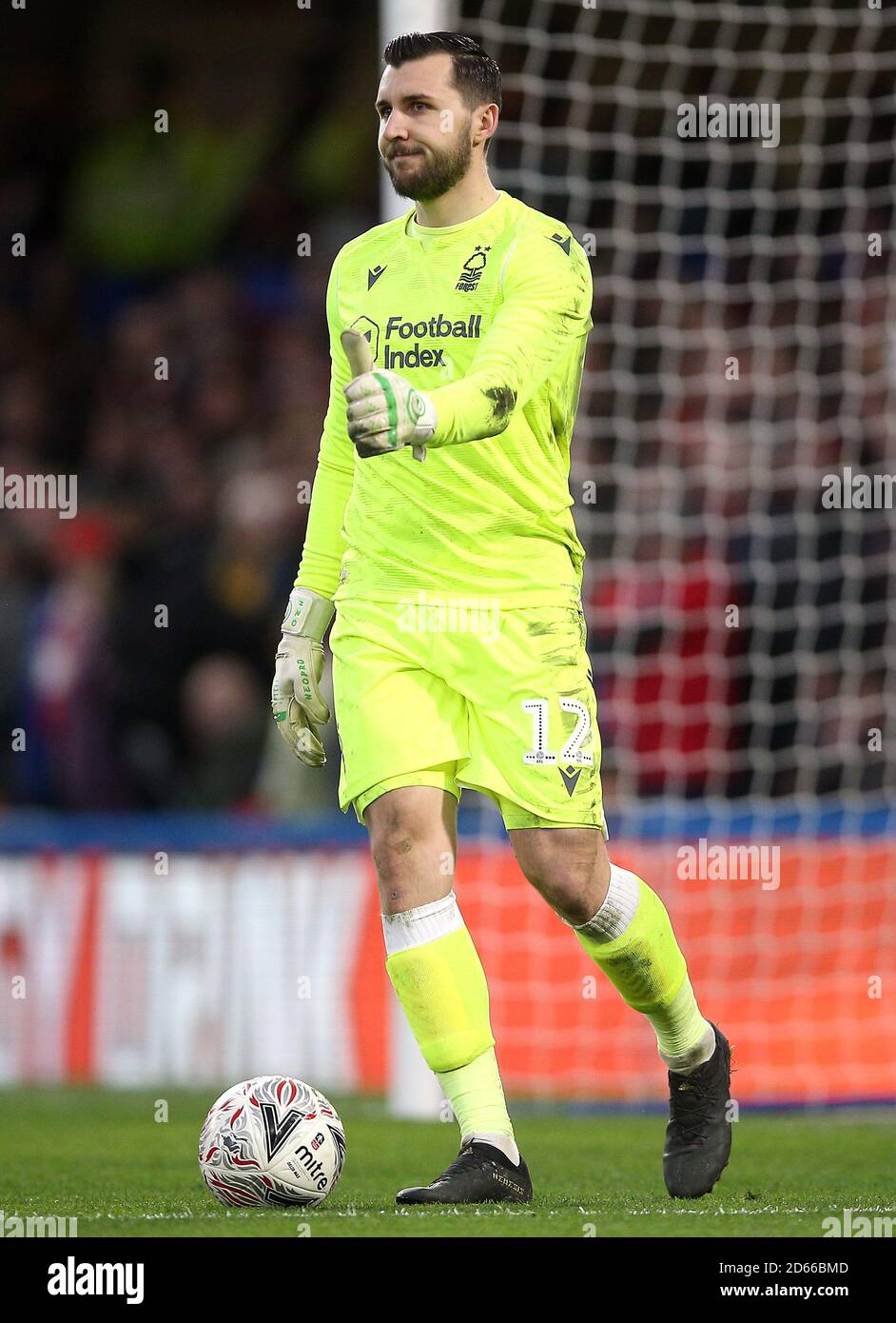 Nottingham Forest goalkeeper Jordan Smith Stock Photo - Alamy