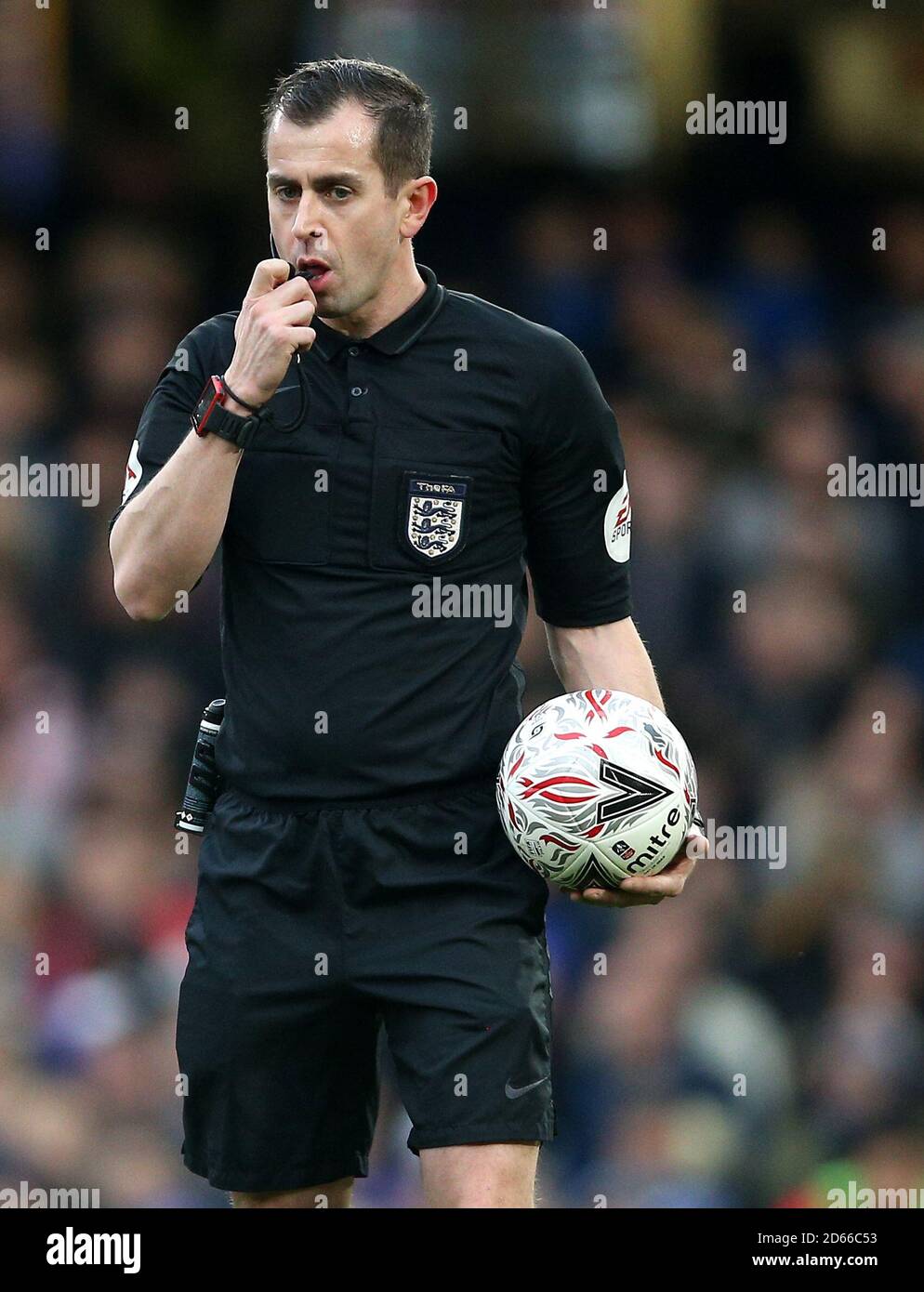 Match referee Peter Bankes Stock Photo - Alamy