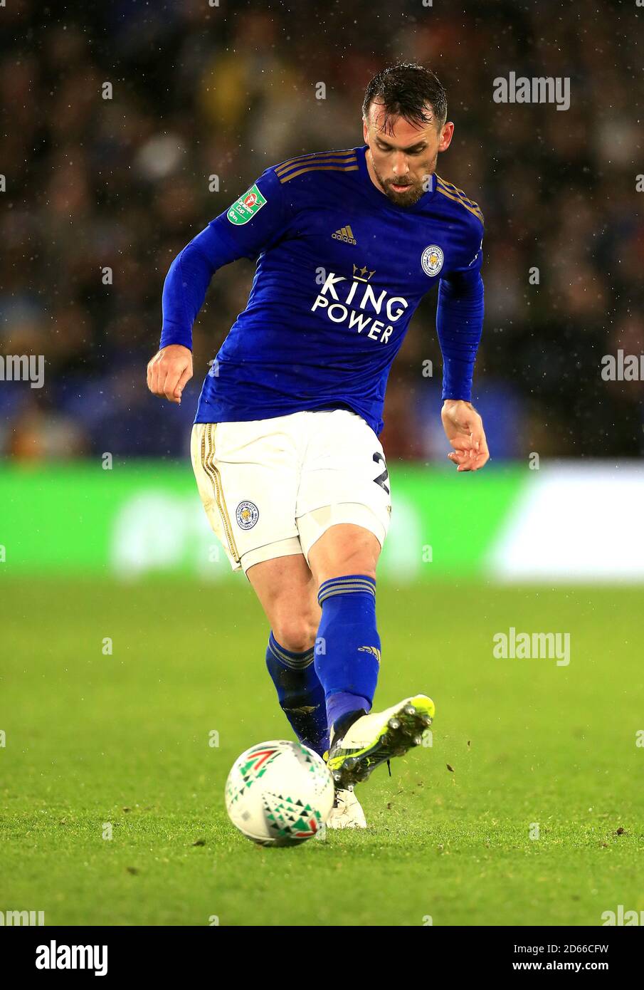 Leicester City's Christian Fuchs Stock Photo - Alamy