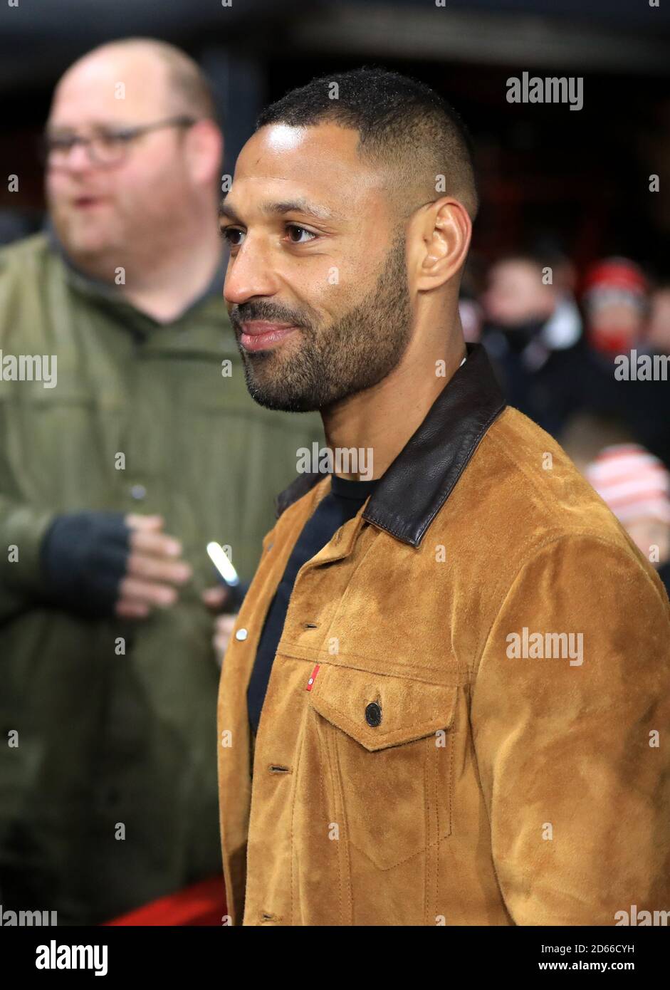 Boxer Kell Brook arrives at the stands Stock Photo - Alamy