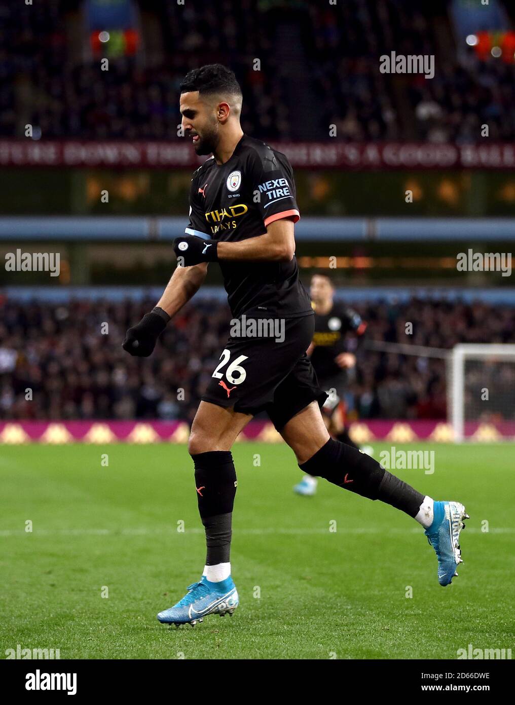 Manchester City's Riyad Mahrez celebrates scoring his side's second ...