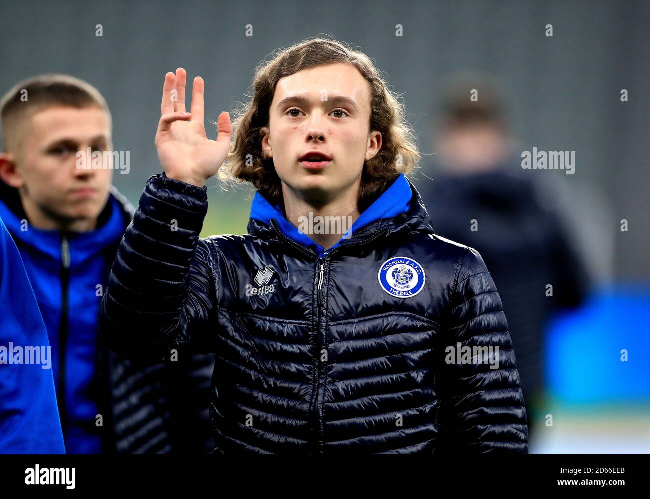 Rochdale's Luke Matheson ahead of kick-off Stock Photo - Alamy