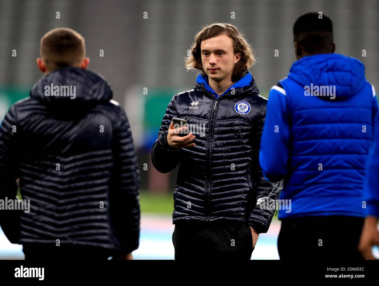 Rochdale's Luke Matheson ahead of kick-off Stock Photo - Alamy