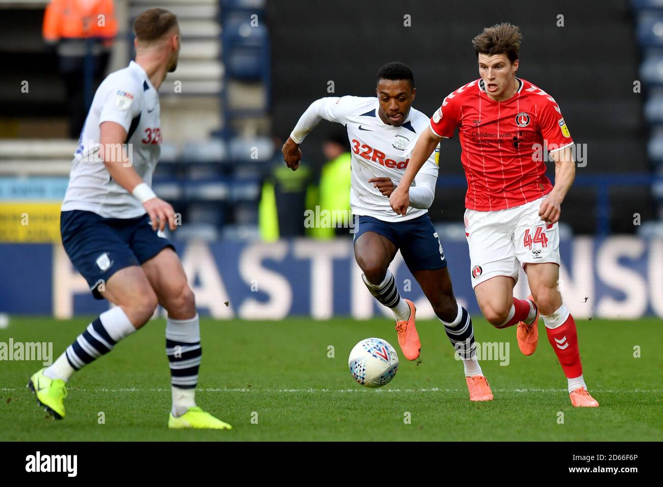 Charlton Athletic's Josh Davison in action against Preston North End's ...