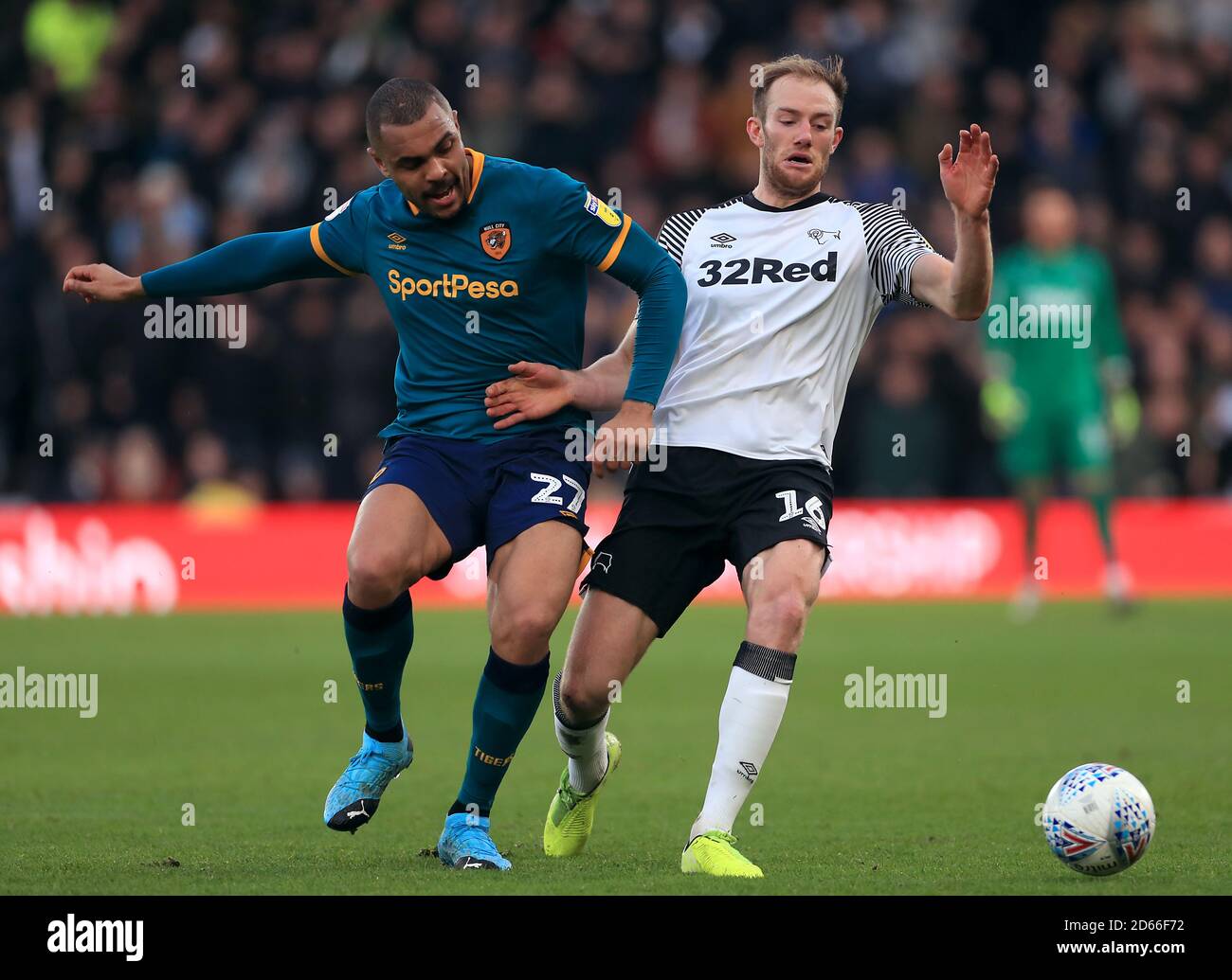 Derby Countys Matt Clarke Battle High Resolution Stock Photography and ...