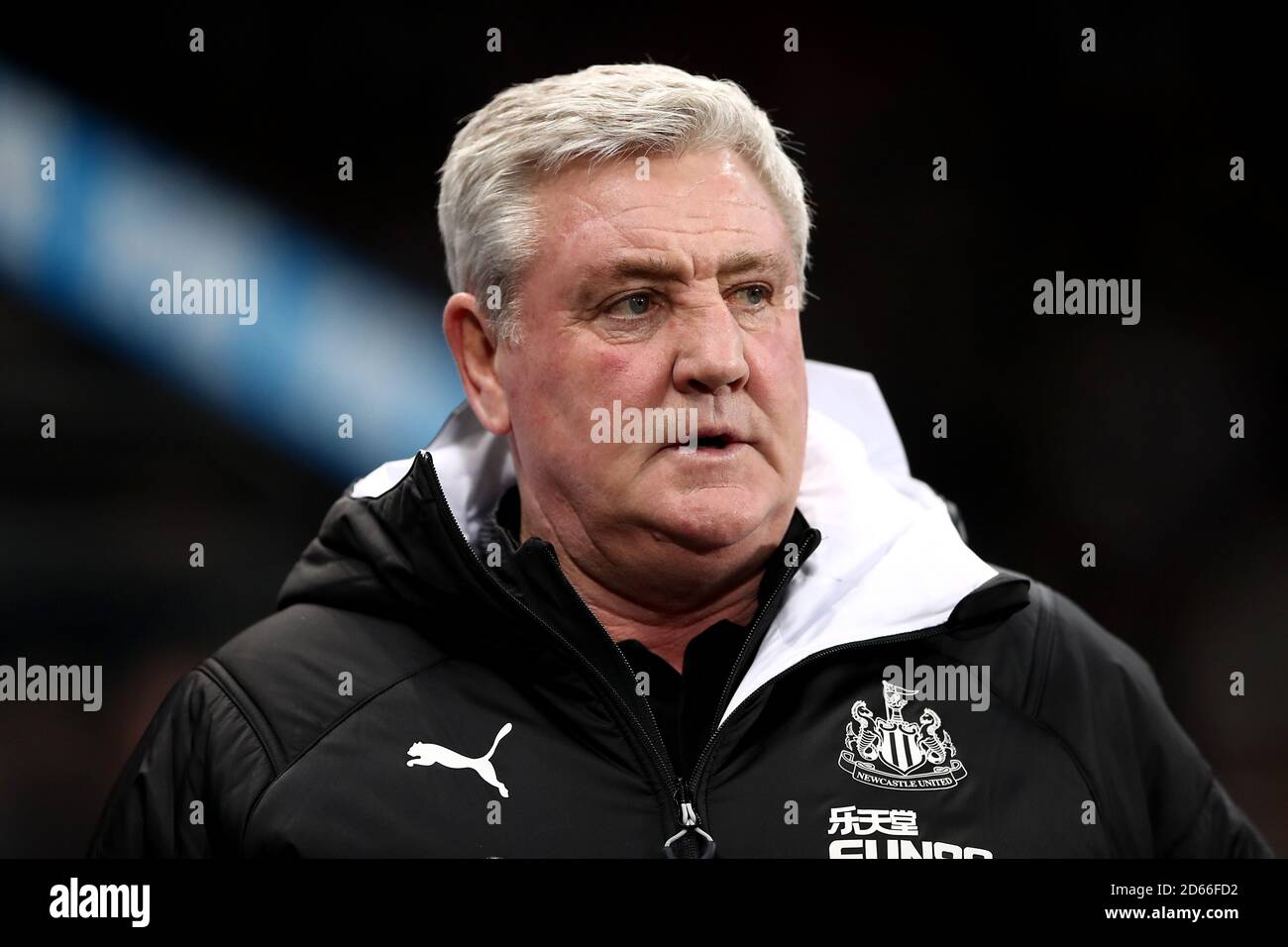 Newcastle United manager Steve Bruce Stock Photo - Alamy