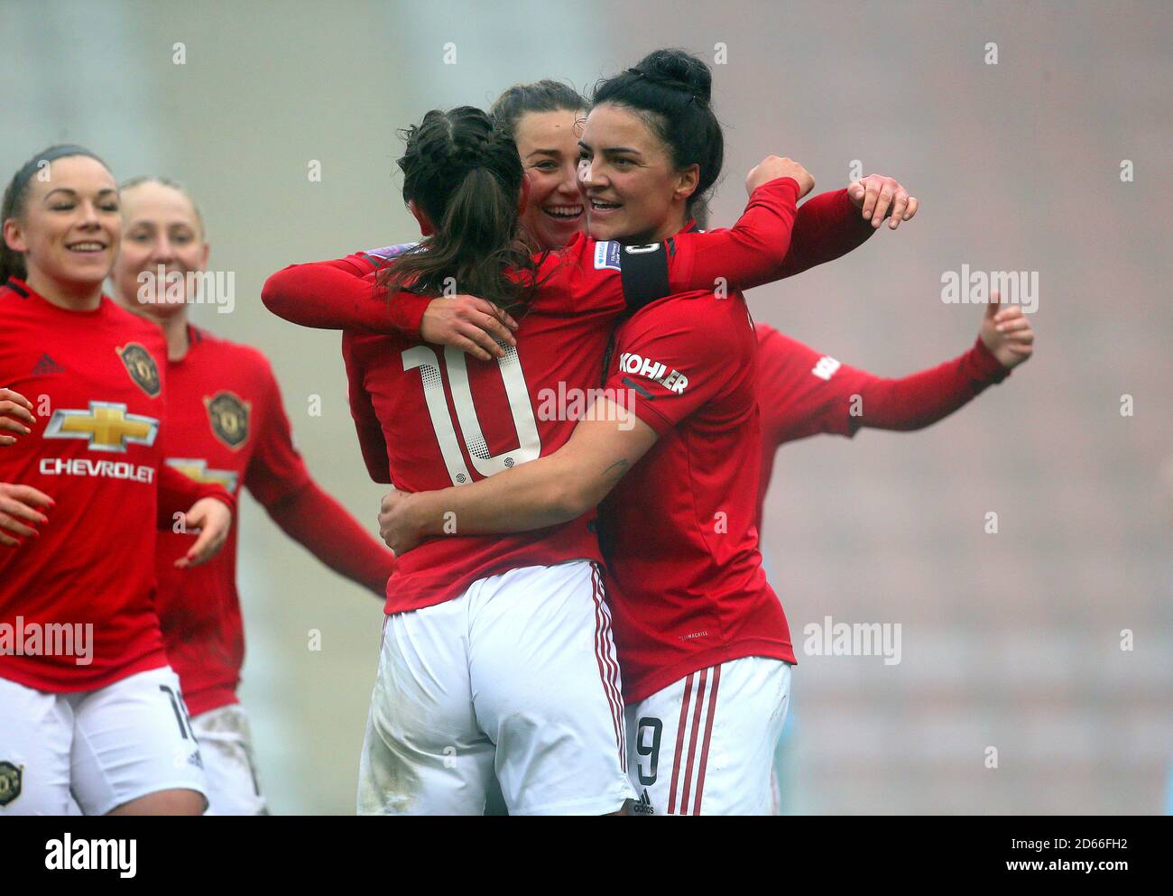 Manchester United's Jess Sigsworth celebrates her goal with Manchester ...