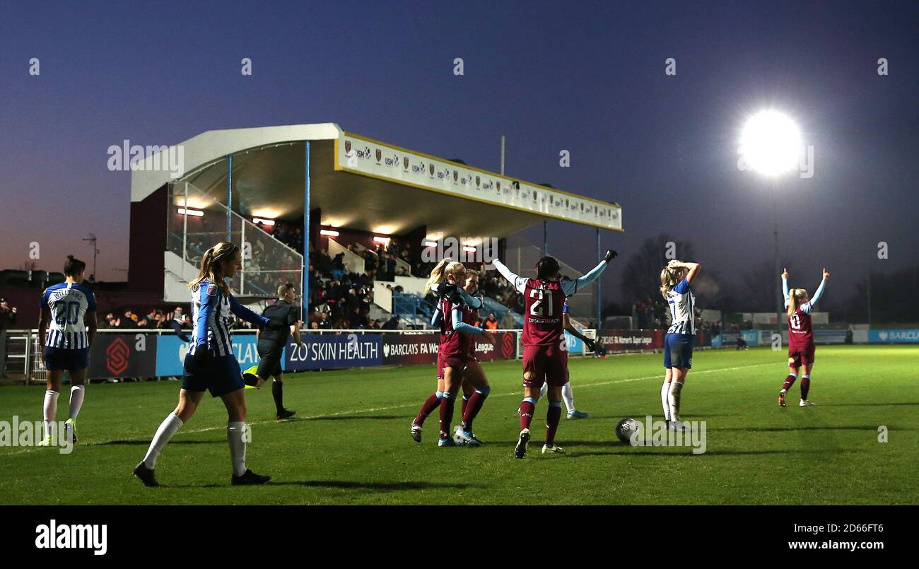 West Ham United's Alisha Lehmann (third left), Cecilie Redisch Kvamme ...