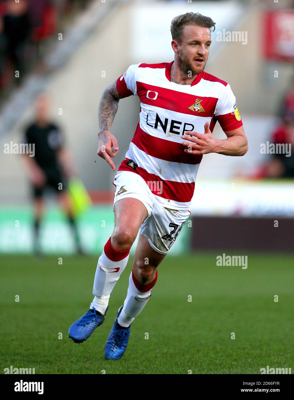 Doncaster Rovers' James Coppinger in action Stock Photo - Alamy