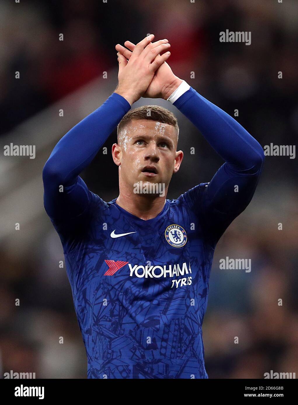 Chelsea's Ross Barkley applauds the fans after the final whistle Stock ...