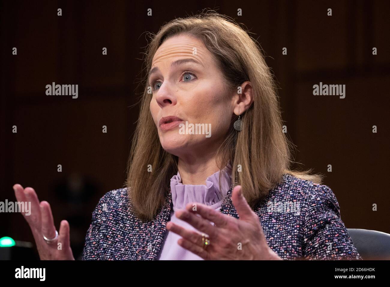 Washington, DC, USA. 14th Oct, 2020. Supreme Court nominee Judge Amy ...