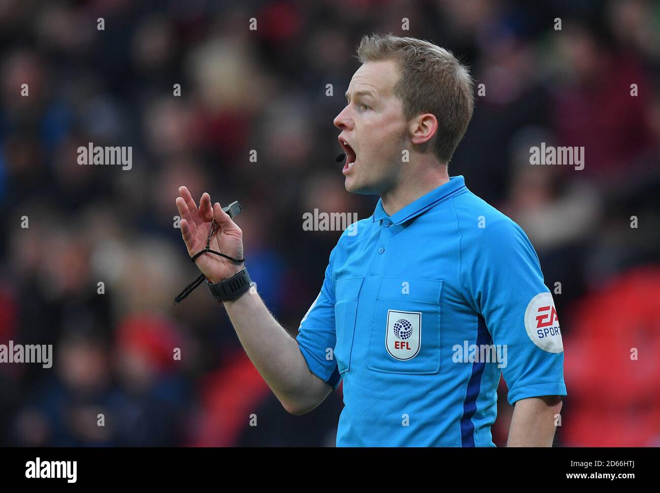Referee Gavin Ward Stock Photo - Alamy