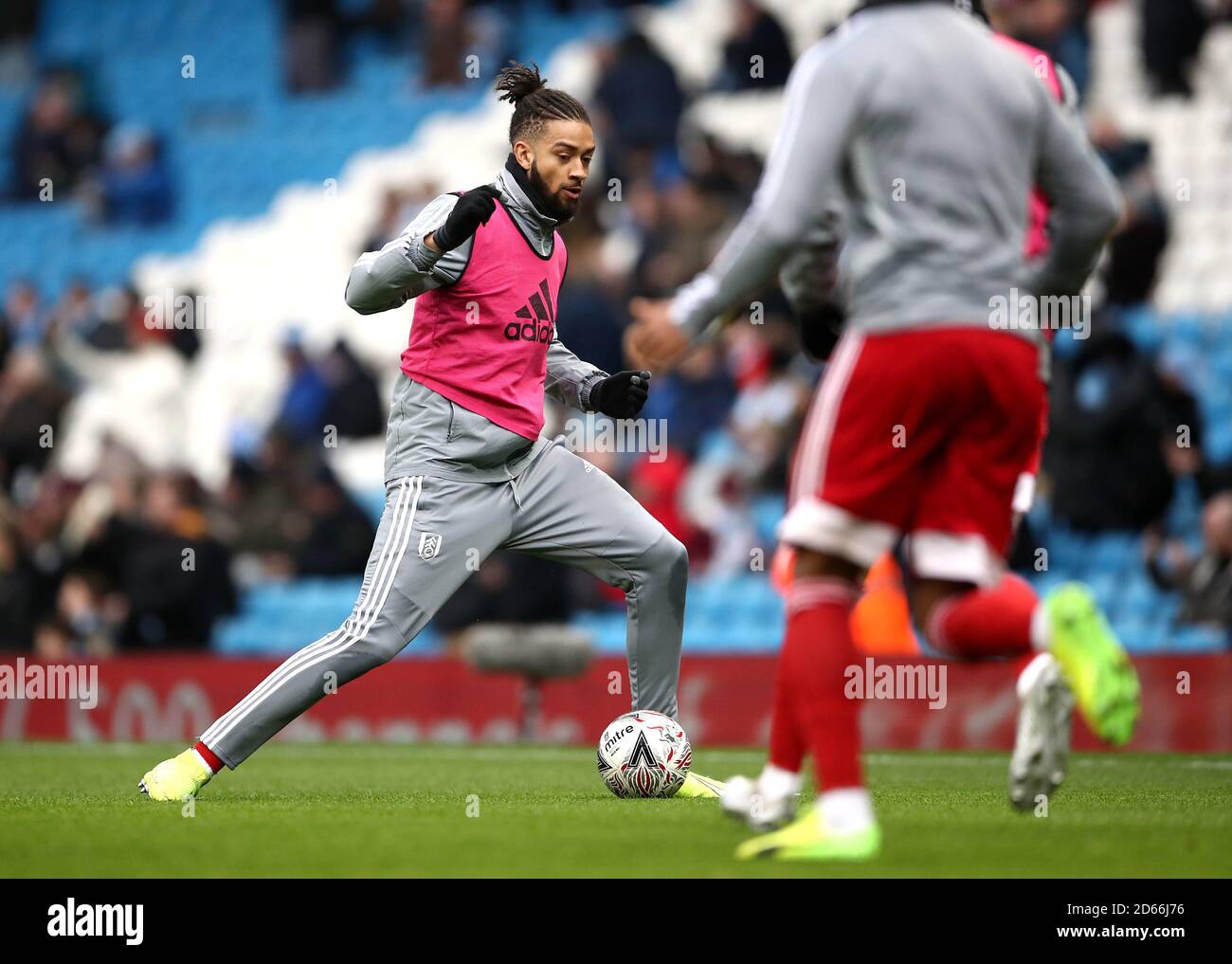 Fulham's Michael Hector warming up before the game Stock Photo - Alamy
