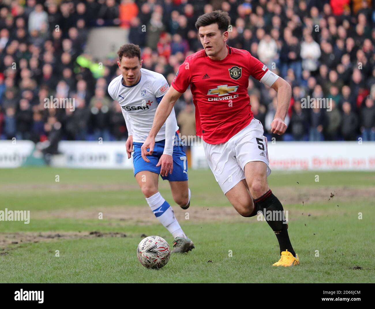 Tranmere Rovers' Kieron Morris (left) and Manchester United's Harry ...