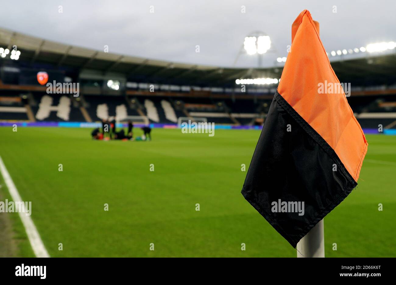 A general view of a Hull City corner flag Stock Photo - Alamy