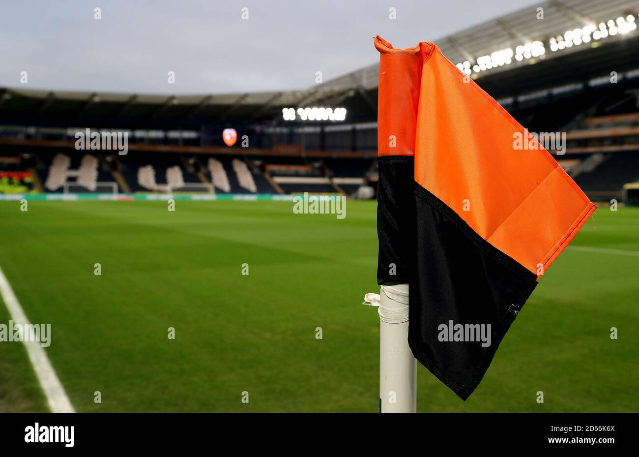 A general view of a Hull City corner flag Stock Photo - Alamy