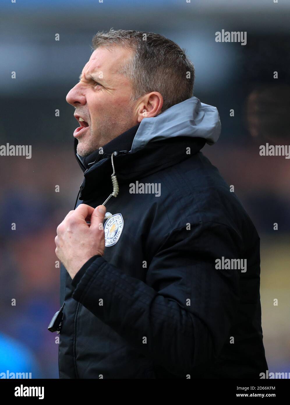 Leicester City First Team Coach and Goalkeeper Coach Mike Stowell Stock ...