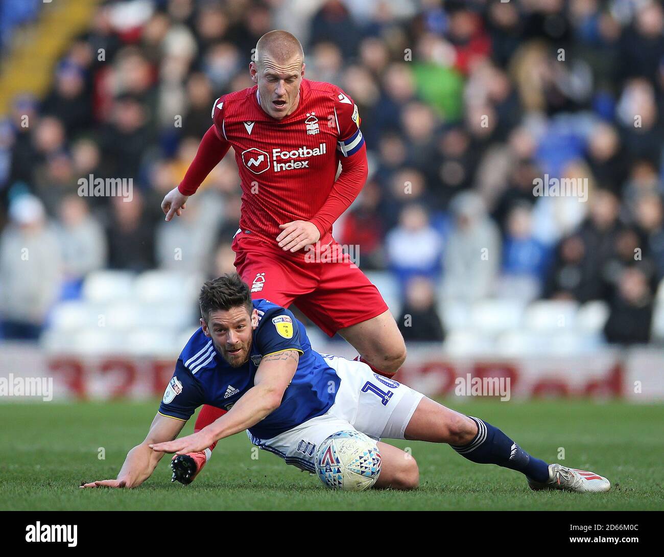 Birmingham City's Lukas Jutkiewicz and Nottingham Forest's Ben Watson ...