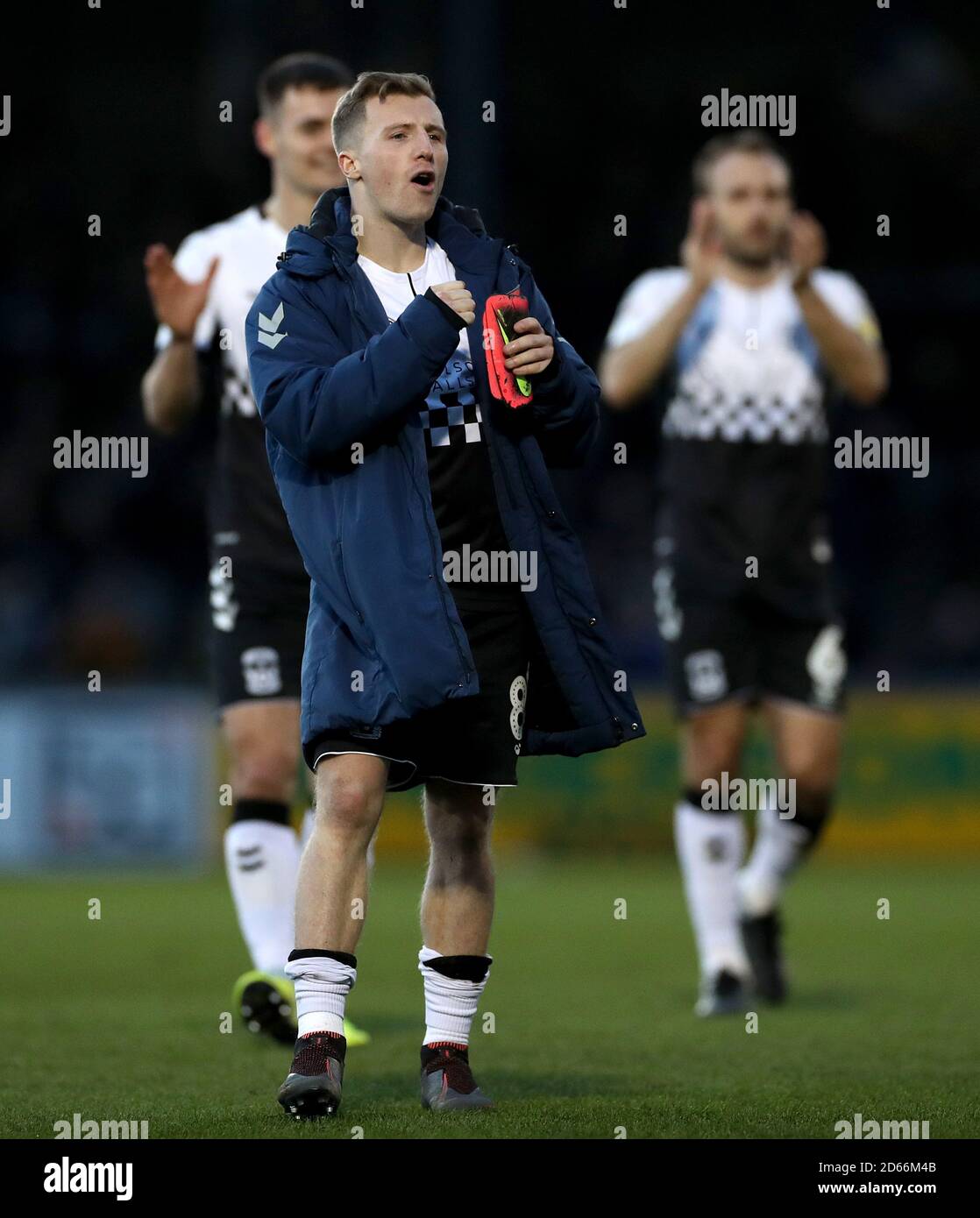 Coventry City's Jamie Allen celebrates at full time Stock Photo - Alamy