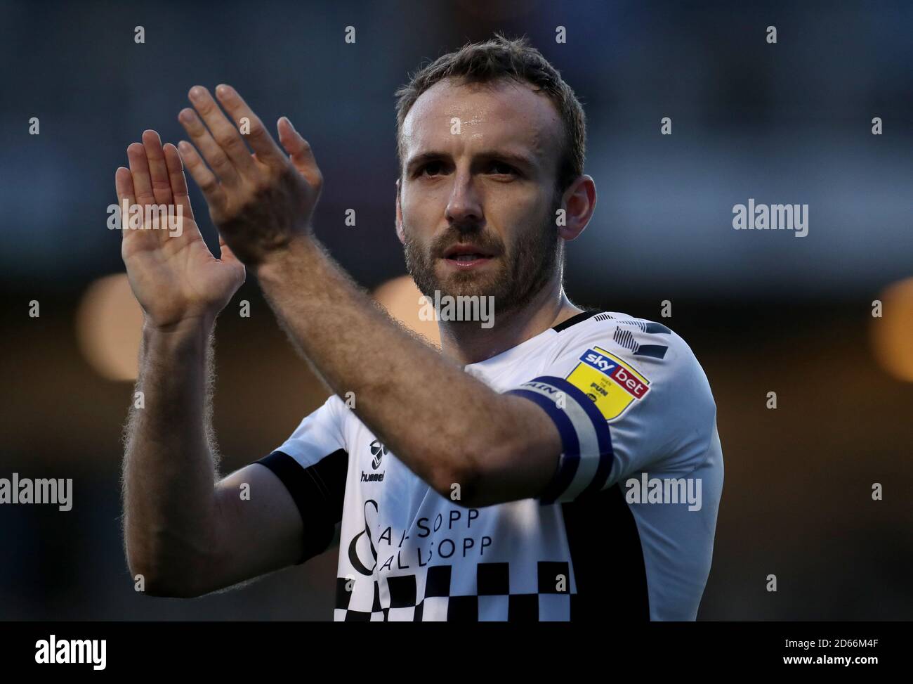 Coventry City's Liam Kelly applauds the fans at full time Stock Photo ...
