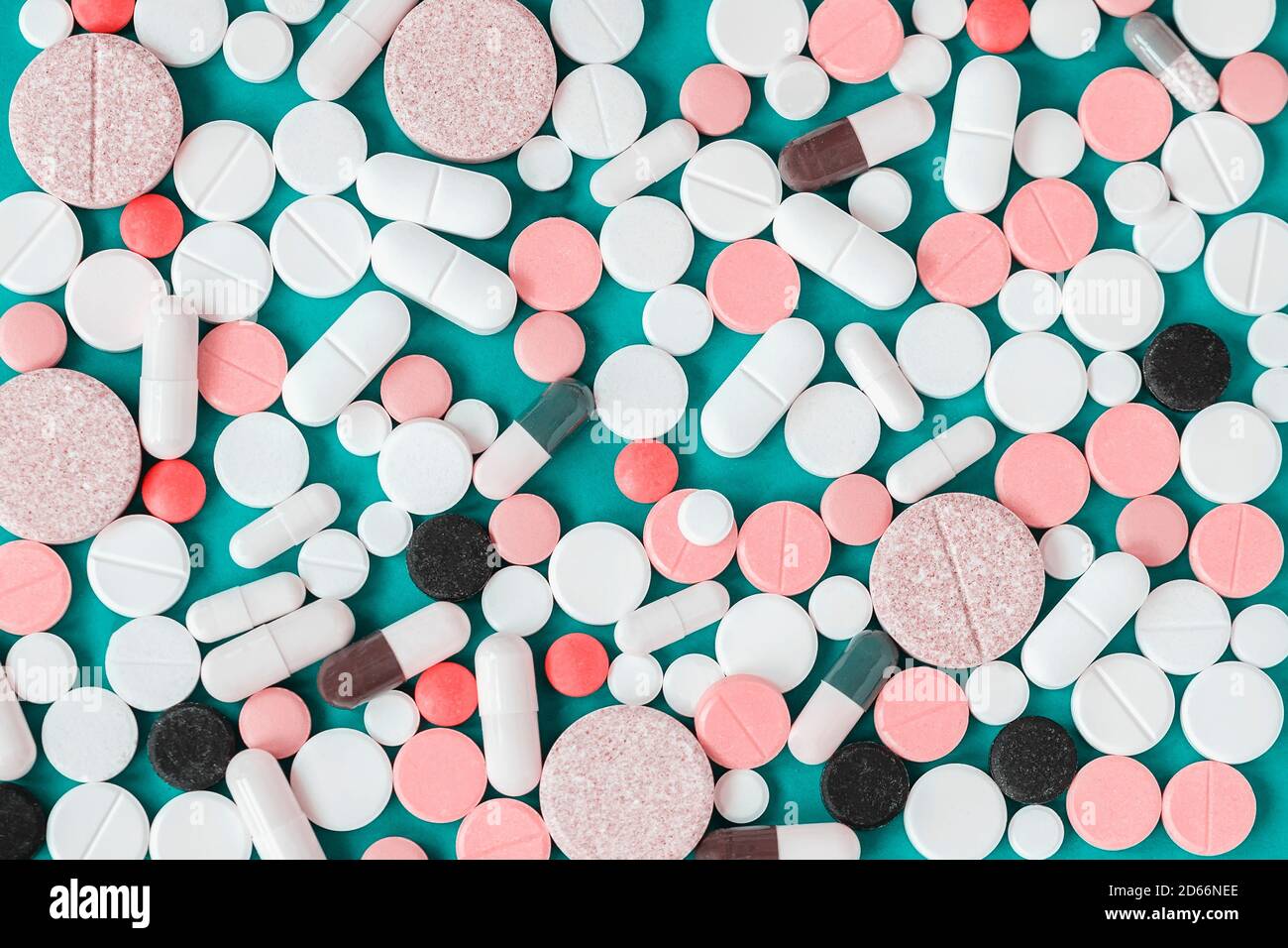 Top view of different medical pills, drugs, tablets, flat lay Stock ...