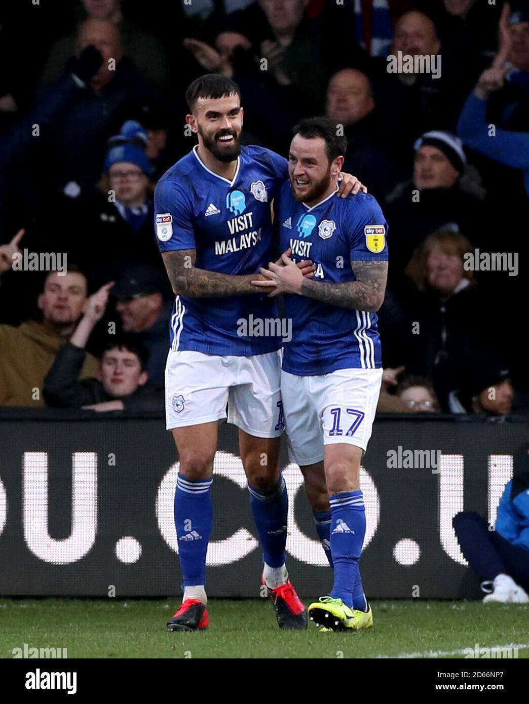 Cardiff City's Lee Tomlin celebrates after scoring his sides first goal ...