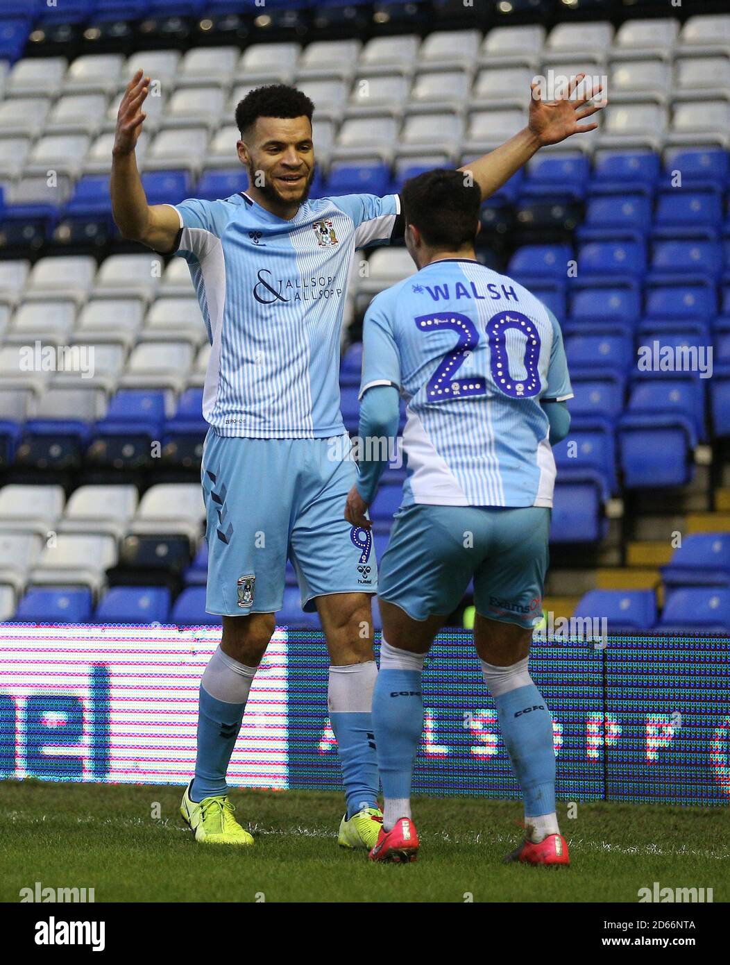 Coventry citys maxime biamou celebrates hi-res stock photography and ...