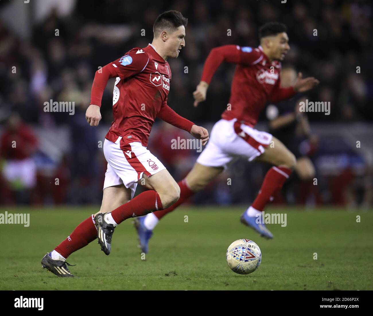 Nottingham Forest's Joe Lolley and Tyler Walker break clear to score ...