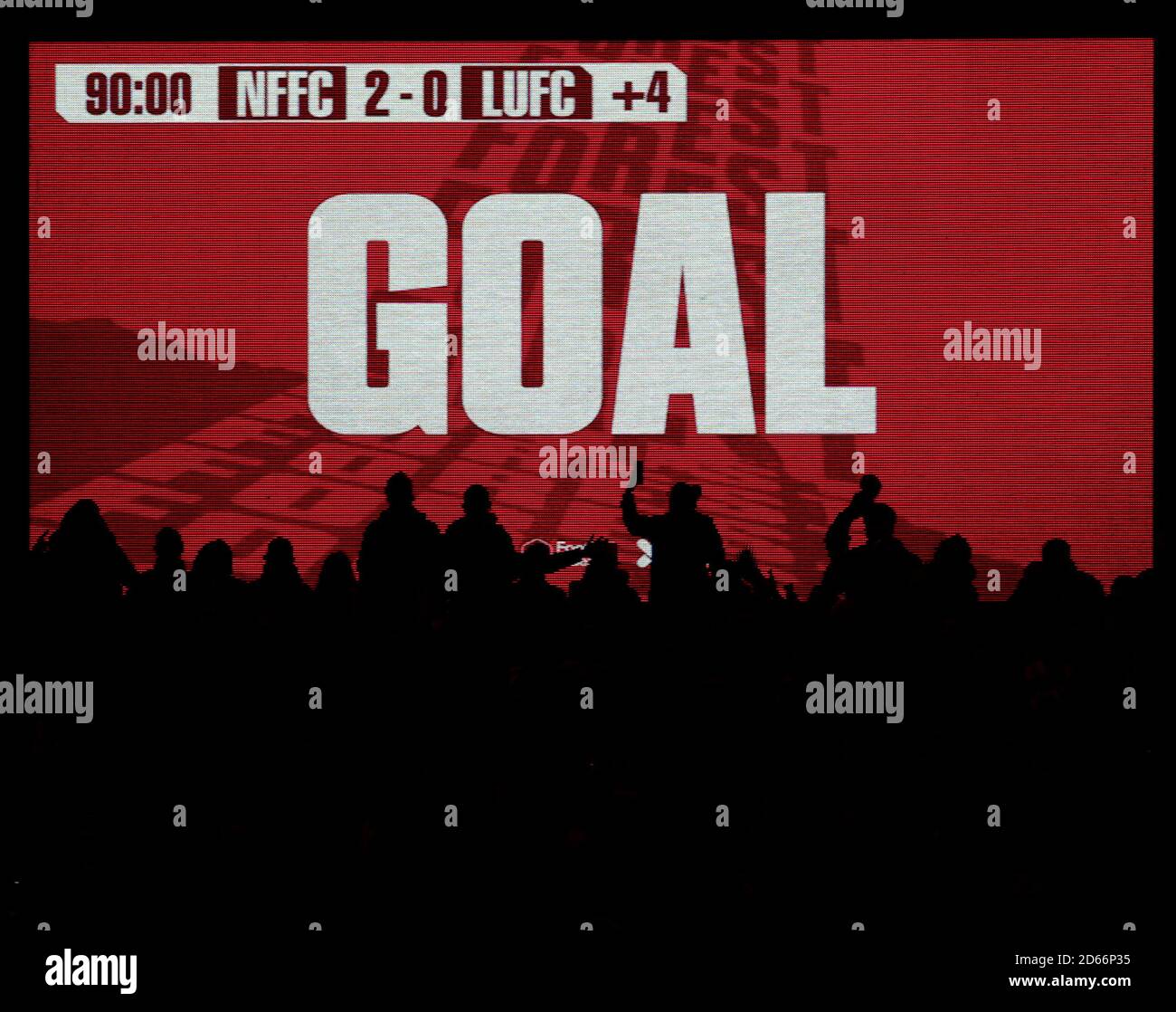Nottingham Forest fans celebrate after their team scores the second ...
