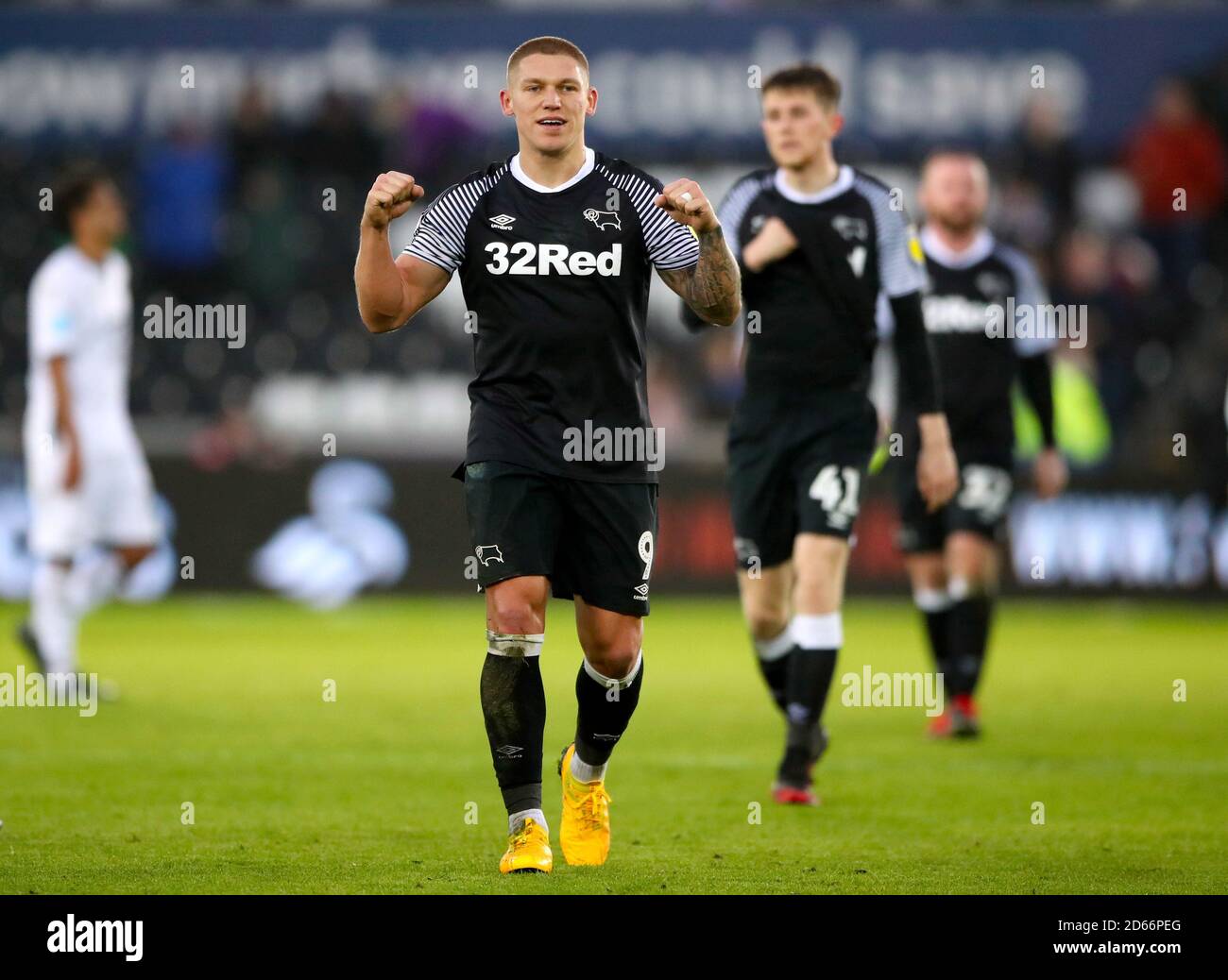 Derby County's Martyn Waghorn celebrates after the final whistle Stock ...