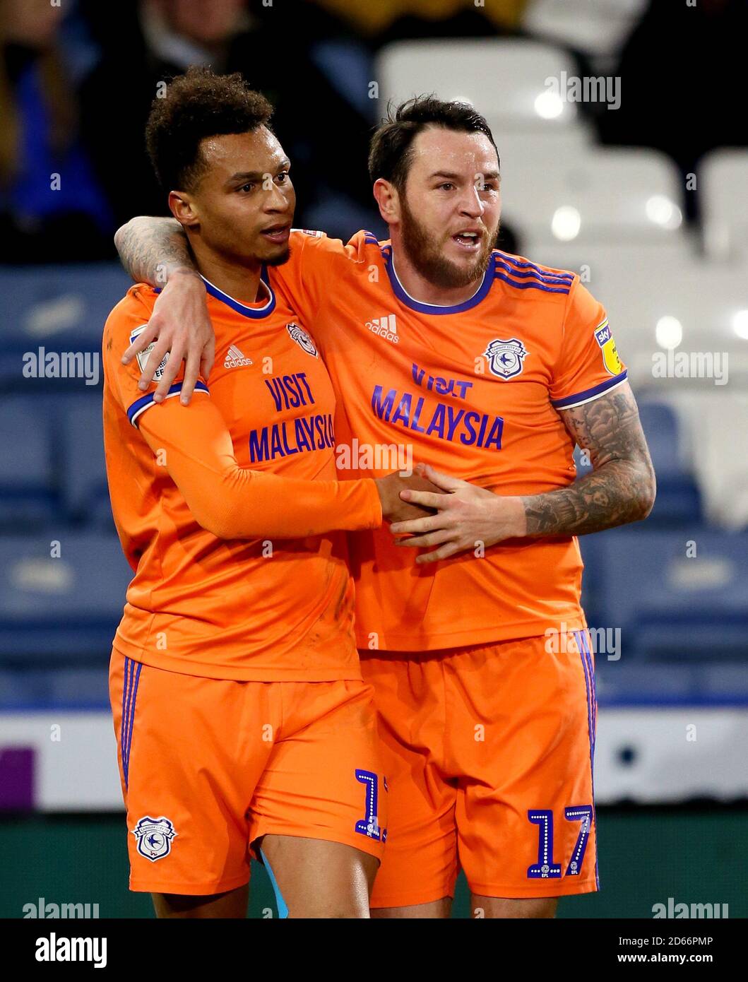 Cardiff City's Josh Murphy (left) and Lee Tomlin Stock Photo - Alamy