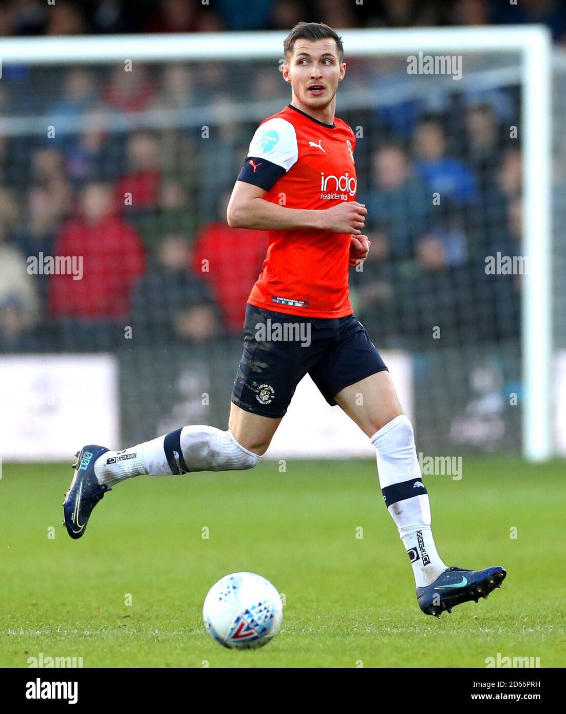Luton Town's Dan Potts in action Stock Photo - Alamy
