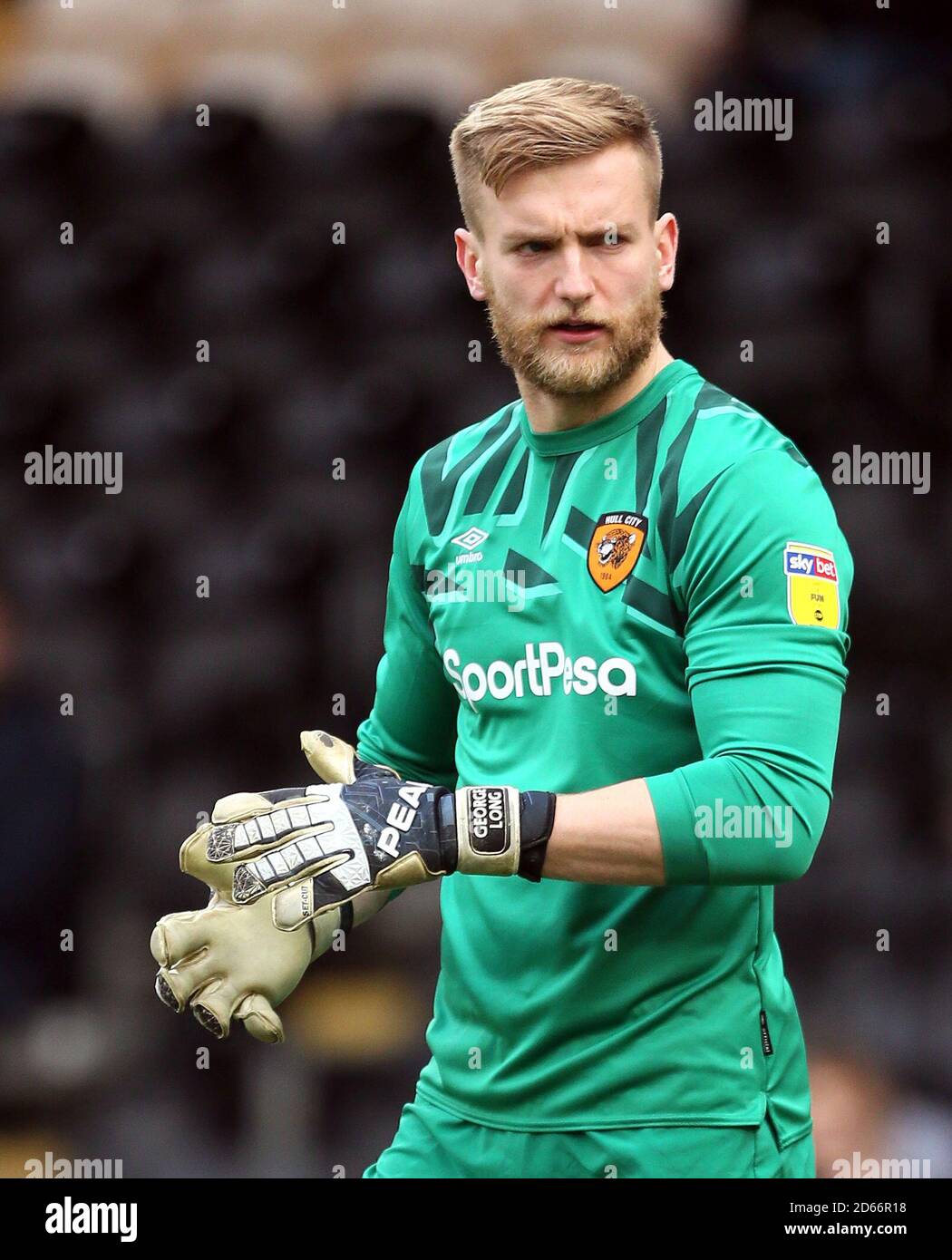 Hull City goalkeeper George Long Stock Photo - Alamy