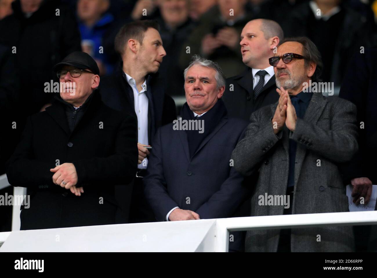 Actor Robert Lindsay (right) and Derby County Owner Melvyn Morris Stock ...