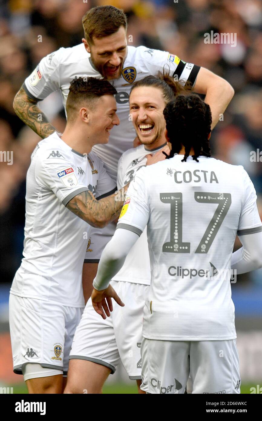 Luke ayling celebrates goal hi-res stock photography and images - Alamy