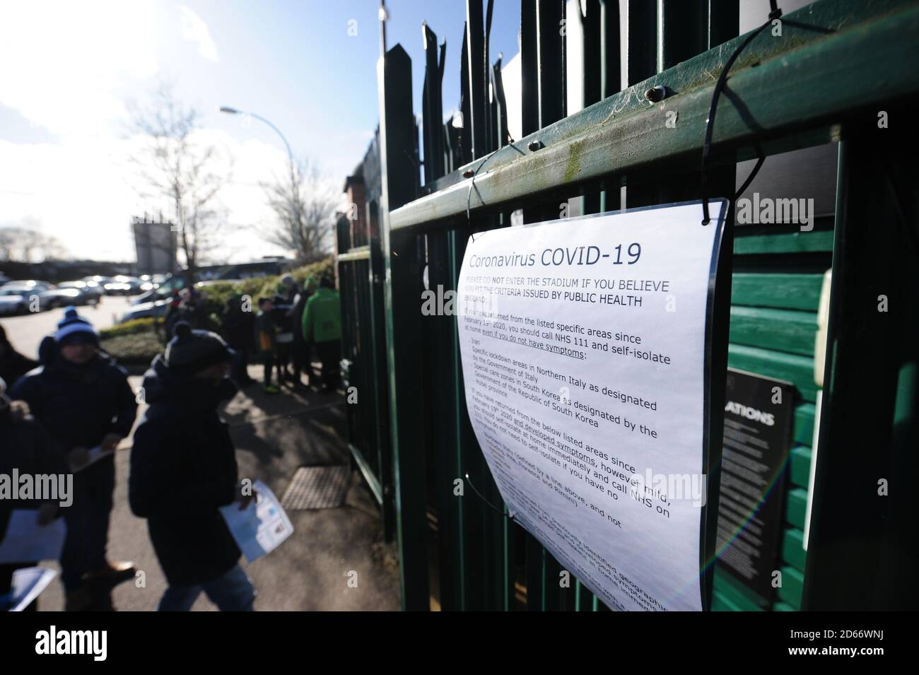 Sign notifying hi-res stock photography and images - Alamy