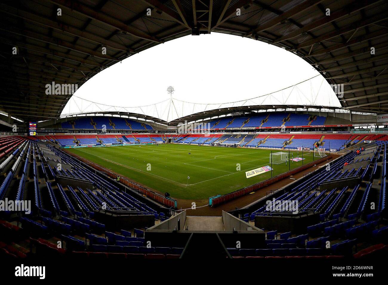 General view of the pitch at the University of Bolton Stadium Stock ...