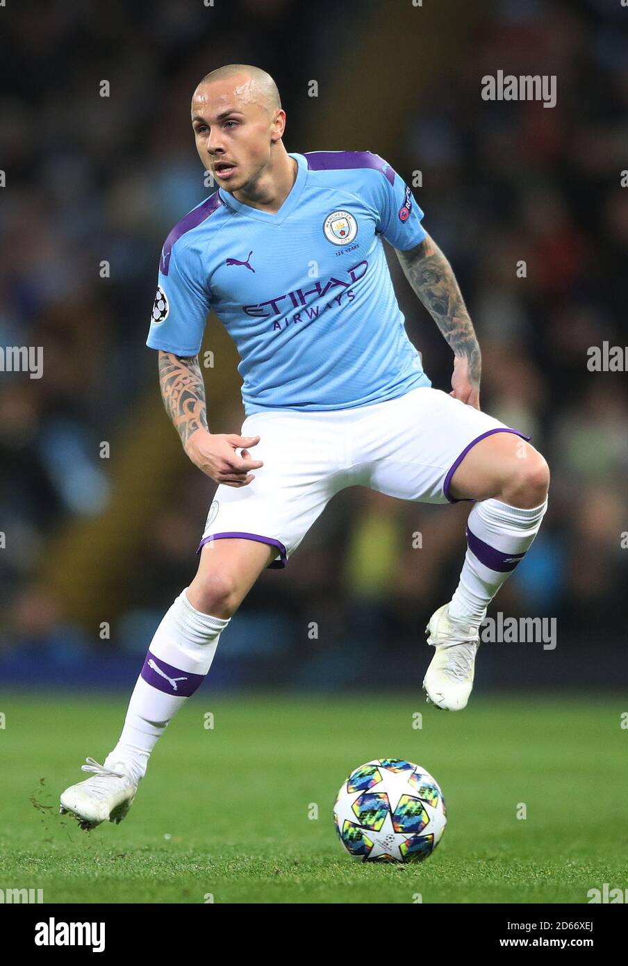 Manchester City's Angelino Stock Photo - Alamy